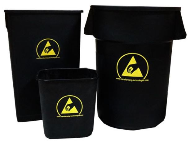 Anti-static ESD Trash Cans - MRO Essentials